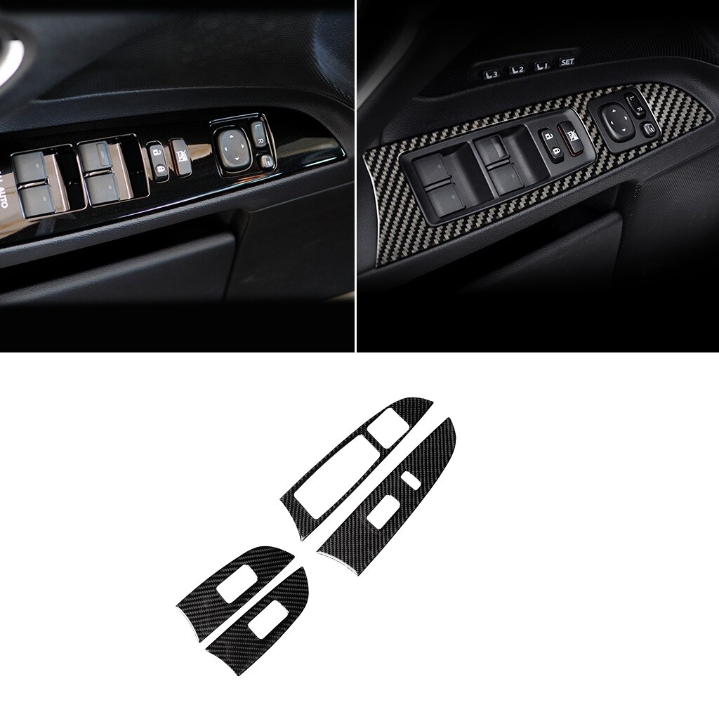 Carbon Fiber Car Window Lift Switch Cover Trim For Lexus IS350 2006 ...
