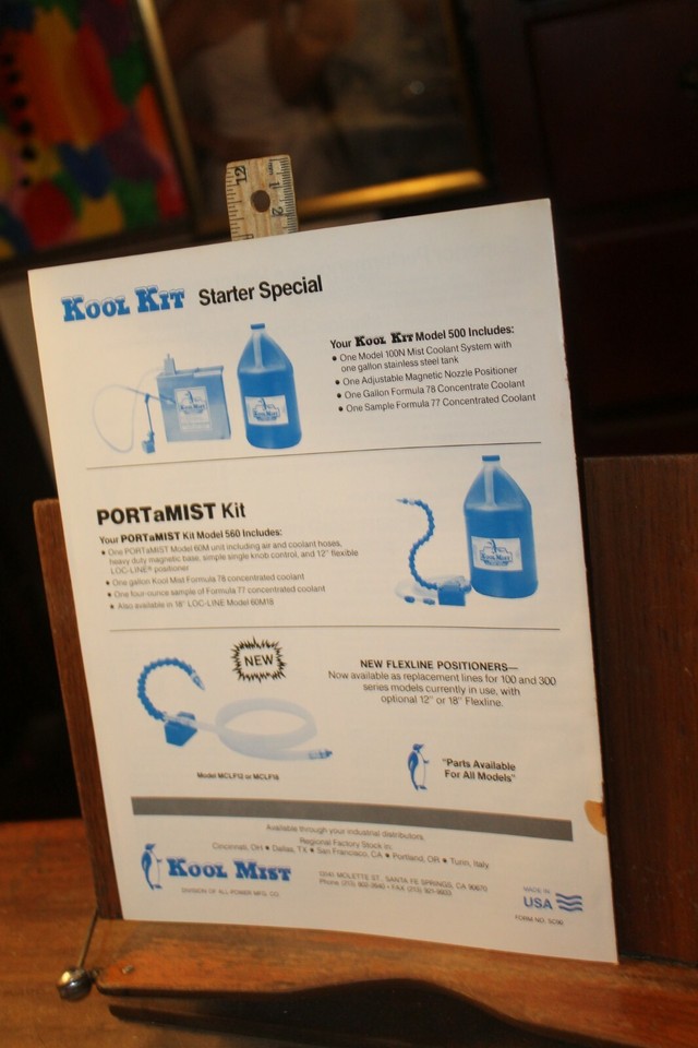Vintage Kool Mist Coolant Systems Catalog | eBay