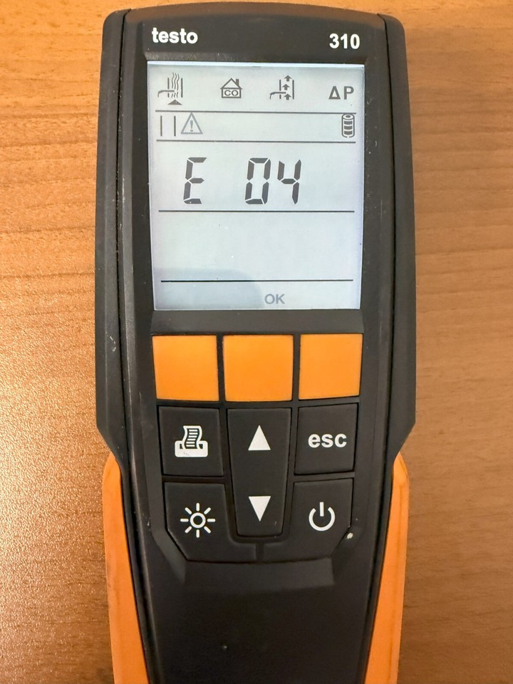 Used Testo 310 Residential Combustion Analyzer with Printer! Needs O2 ...