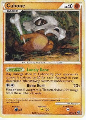Pokemon Card HS Triumphant Cubone Common 60/102 | eBay
