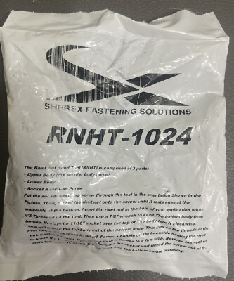 Sherex BTIT-RNHT-1024/B1 Rivet Nut Hand Tool #10-24 Wrench Driven (1 ...