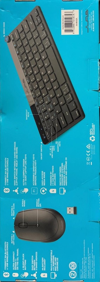 JLab GO Wireless Keyboard and Mouse Bundle - Black | eBay
