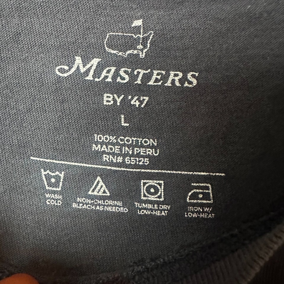 Masters Augusta Tournament 2017 Blue Short Sleeve T- Shirt Men’s Size ...