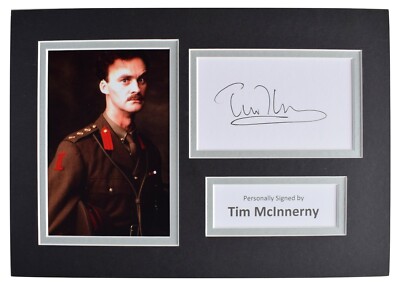Tim McInnerny Signed Autograph A4 photo display Blackadder TV AFTAL COA ...