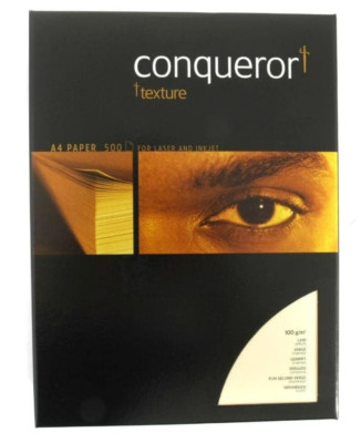 Conqueror Wove Textured Ream of Paper A4 100gsm 1 Box 500 Sheets ...