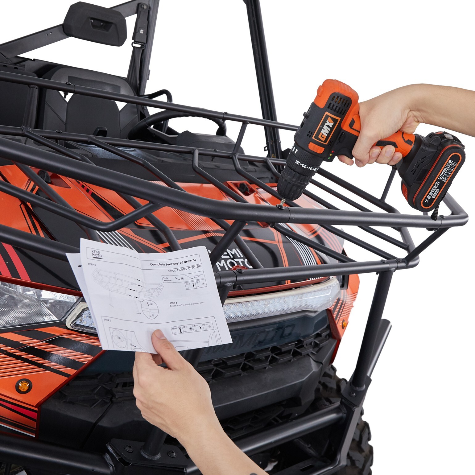 Heavy Duty Front Hood Storage Rack For Polaris Ranger XP 1000 Crew 2018 ...