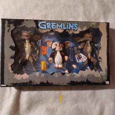 GREMLINS 3 Pack Figure Set Gizmo Vintage NECA Reel Toys MIB | eBay