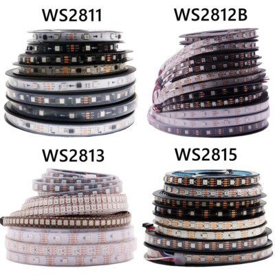 WS2811 WS2812B WS2813 WS2815 5050RGB LED Strip Lights Addressable 30/60 ...