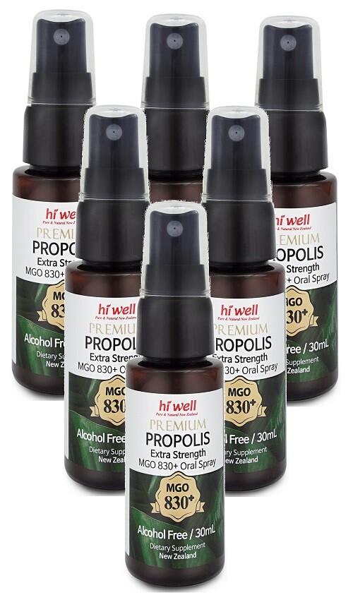Hi Well New Zealand premium Propolis Extra Strength MGO 830+ Oral Spray ...