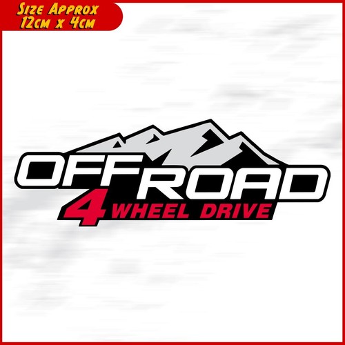 Off Road 4 Wheel Drive Sticker Laptop Car Ute 4WD Caravan Mancave ...