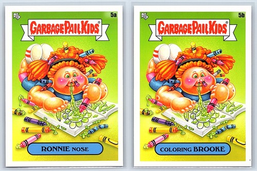 Crayola Crayons Coloring Book Garbage Pail Kids GPK Spoof 2-Card Set | eBay