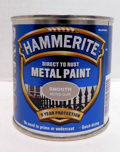 Hammerite Smoothrite - SMOOTH MUTED CLAY - 250 ML - Direct To Rust ...