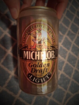 MICHELOB BEER GOLDEN DRAFT LIGHT 12 OZ ALUMINUM BEER CAN ANHEUSER BUSCH ...