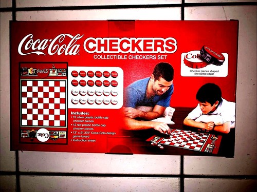 COCA COLA CHECKERS- COLLECTIBLE SET-SEALED IN ORIGINAL BOX- "NEW" #0100 ...