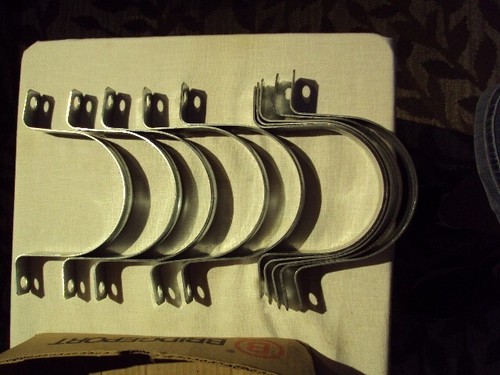 4 Inch Pipe Strap, Two Hole for Rigid IMC or EMT Conduit, Cat No. 1910 ...