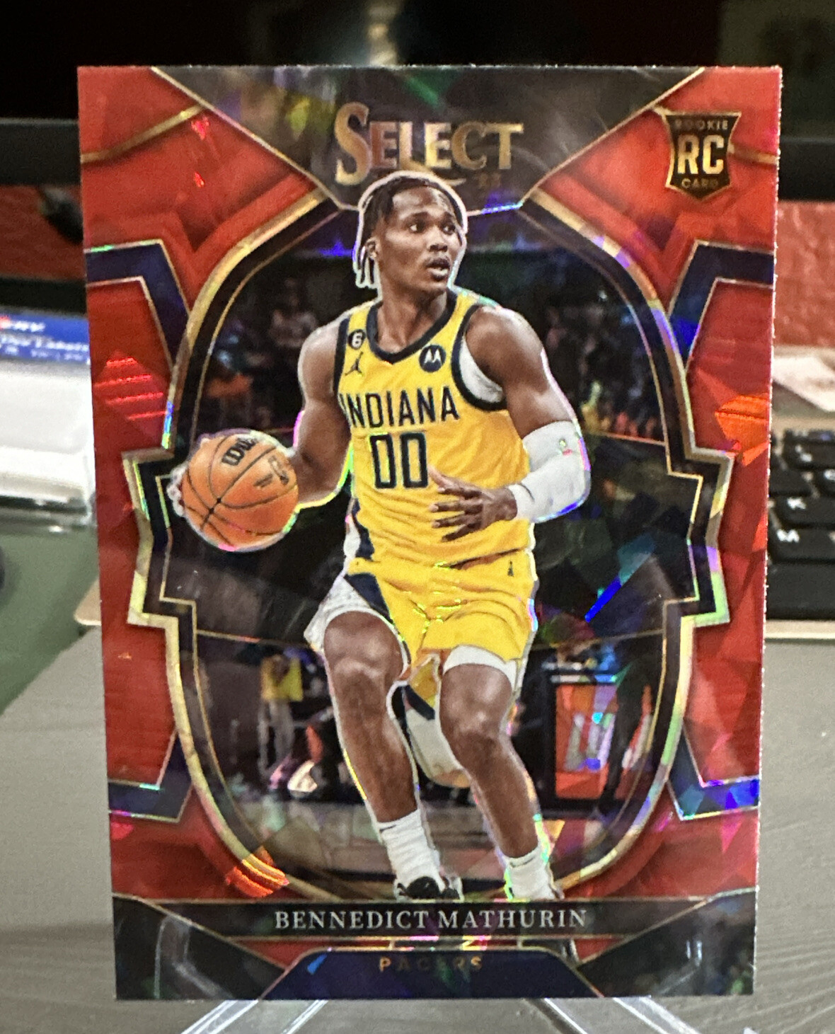 BENEDICT MATHURIN 2022-23 Panini Select Concourse ROOKIE RED CRACKED ...