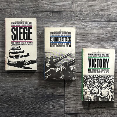 EYEWITNESS HISTORY OF WORLD WAR II Bantam Books Siege / Victory ...