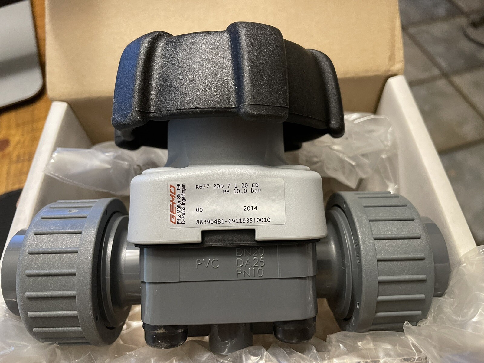 GEMU DIAPHRAM VALVE, NEW, NEVER USED, R677 20 7 1 20 ED | eBay