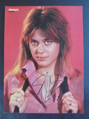 Suzi Quatro Autogramm signed A4 Magazinbild | eBay