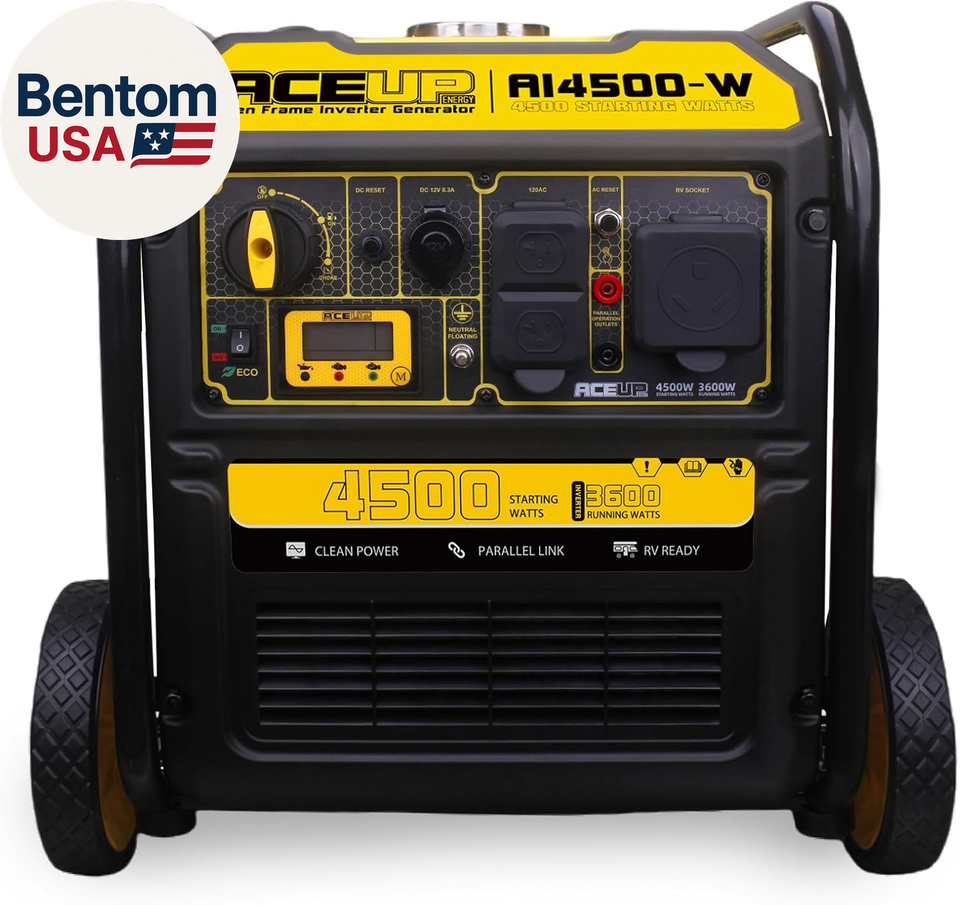4500 Watt Gas Powered Generator, Inverter Portable Generator 223Cc for ...