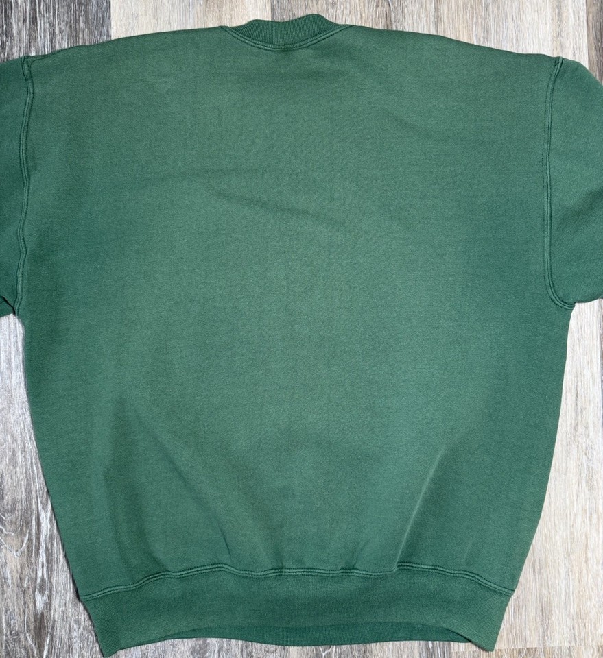 Green Bay Packers Sweatshirt Men's XL Crewneck Russell Athletic Green ...