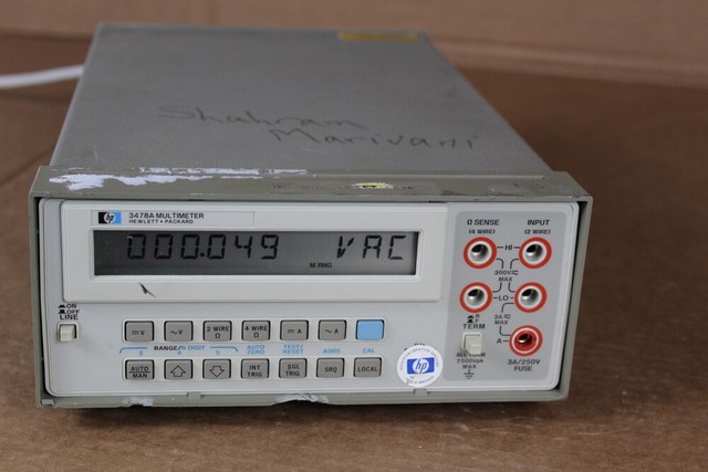 Keysight Agilent HP 3478A Digital Multimeter 30 Day for sale online | eBay