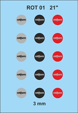Decal Rim Design Rotiform 01 3,0 mm Set 3 x 5 pieces 1/18 ...