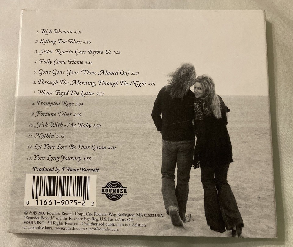 ROBERT PLANT / ALLISON KRAUSS Raising Sand CD Led Zeppelin Singer ...