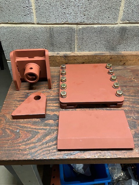 Log Splitter Slide Wedge Push Plate hydraulic cylinder Mount 8" beam ...