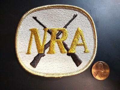 NRA Patch Emblem Iron-On or Sew On, Brand NEW Gun Rifle 2nd Amendment ...