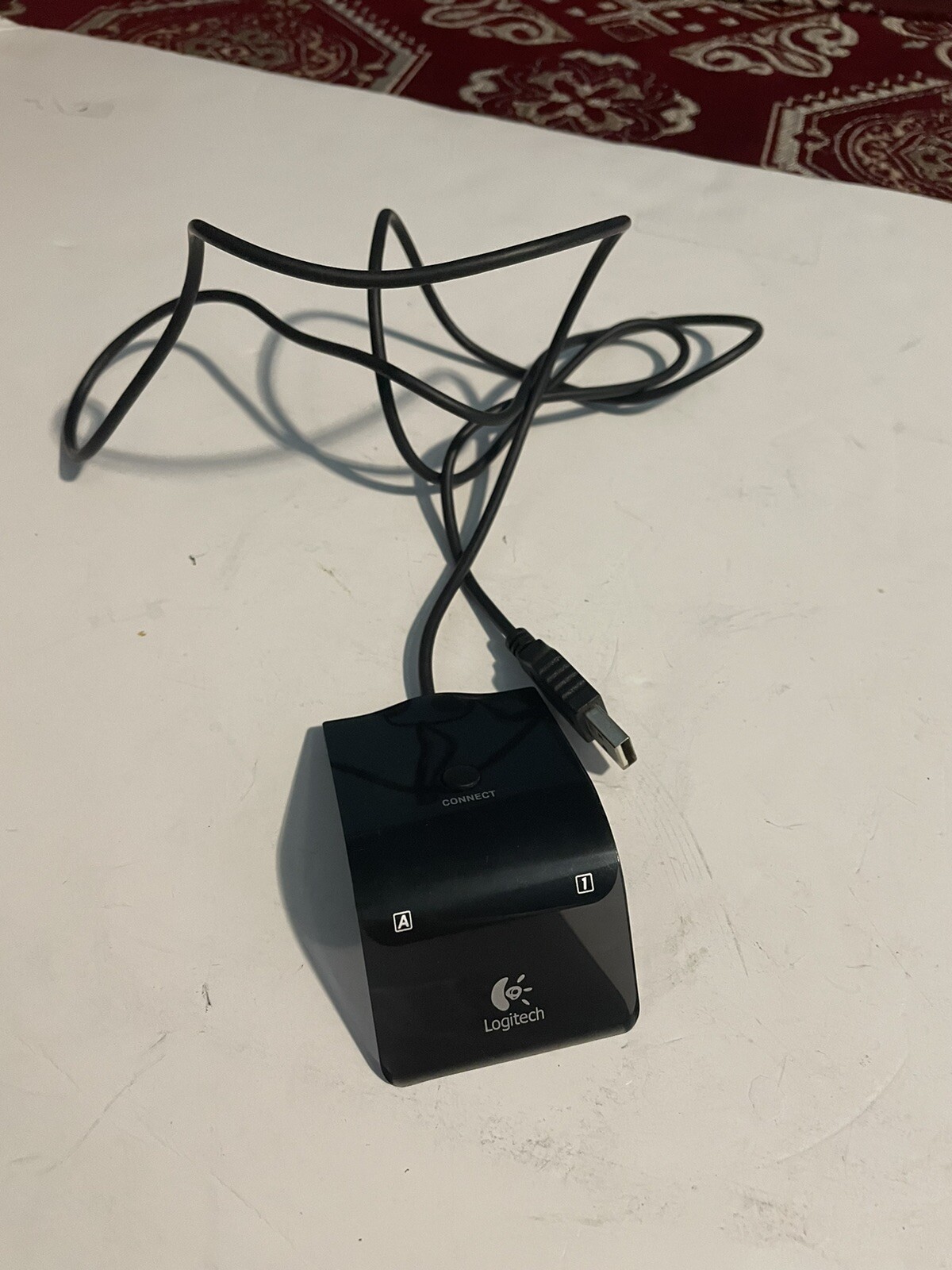 Black Logitech Wireless USB Computer Keyboard & Mouse Receiver C-BT44 ...