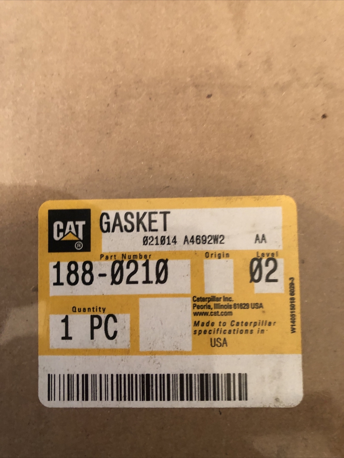 GENUINE CATERPILLAR CAT 1880210 OIL PAN GASKET 188-0210 OEM 3406E C15 ...