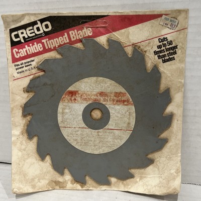 Credo Carbide Tipped Blade 7 1/4 USA Made New FREE SHIPPING | eBay