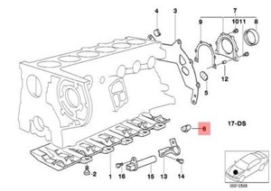 Genuine Engine Blind Plug x5 pcs BMW X1 X3 X5 X6 Z3 Roadster Z4 E28 ...