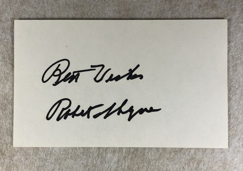 Vintage Robert Shayne Actor Signed Autograph On Index Card | eBay