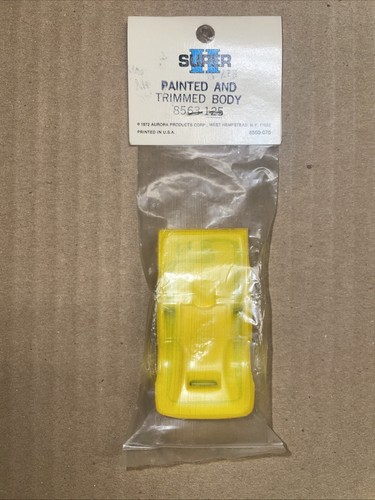 AURORA AFX SUPER II BODY AND DRIVER RARE FACTORY SEALED HTF NOS MINT HO ...