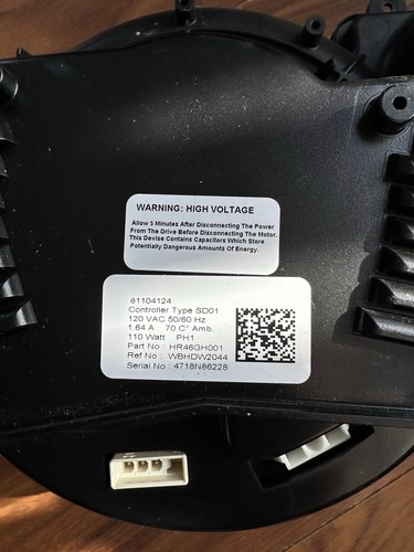 TESTED Carrier Bryant HR46GH001 OEM Inducer Motor Assembly 81104124 ...