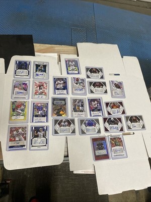 Autographed College Football Card Lot Auto Leaf Sage Panini Signed Mims ...