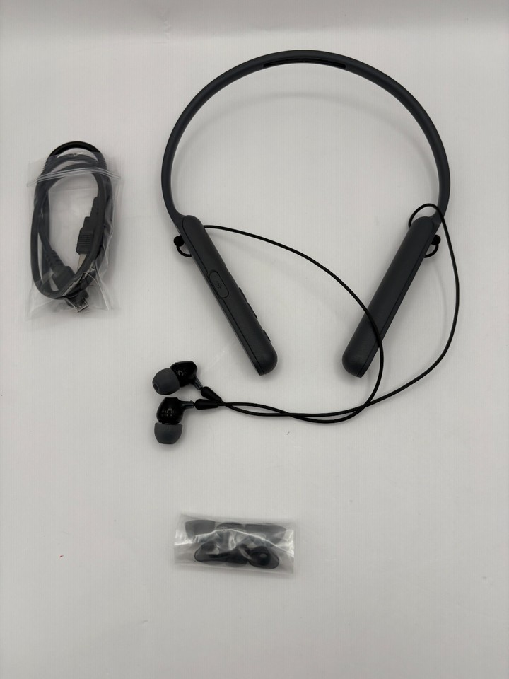 SONY WI-C400 Wireless Ear Bluetooth Neckband Headphones Buds Charging ...