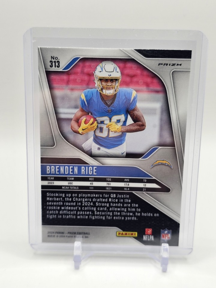 2024 Panini Prizm Green Wave #313 Brenden Rice RC | eBay