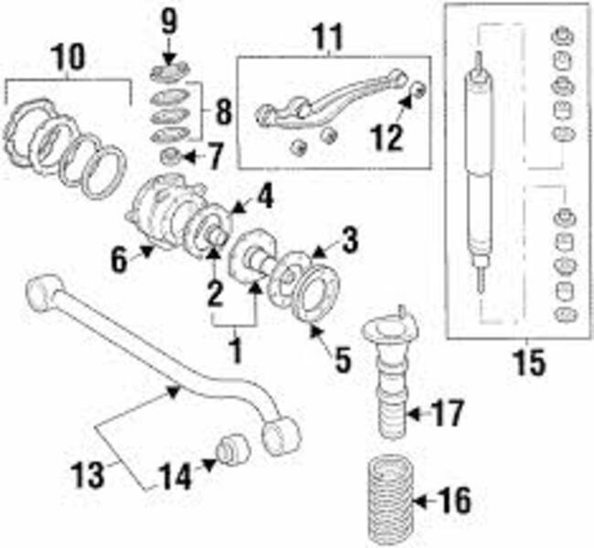 Toyota GENUINE OEM LAND CRUISER FZJ7# SPINDLE SUB-ASSEMBLY STEERING ...