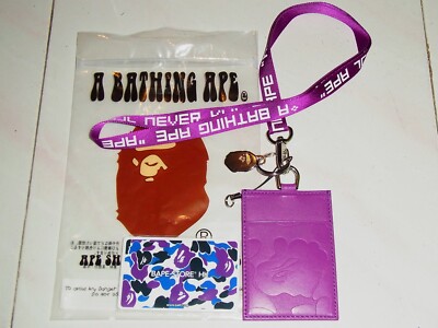 NIGO HK 2012 A BATHING APE BAPE OCTOPUS CARD HOLDERS NECK STRAP ...