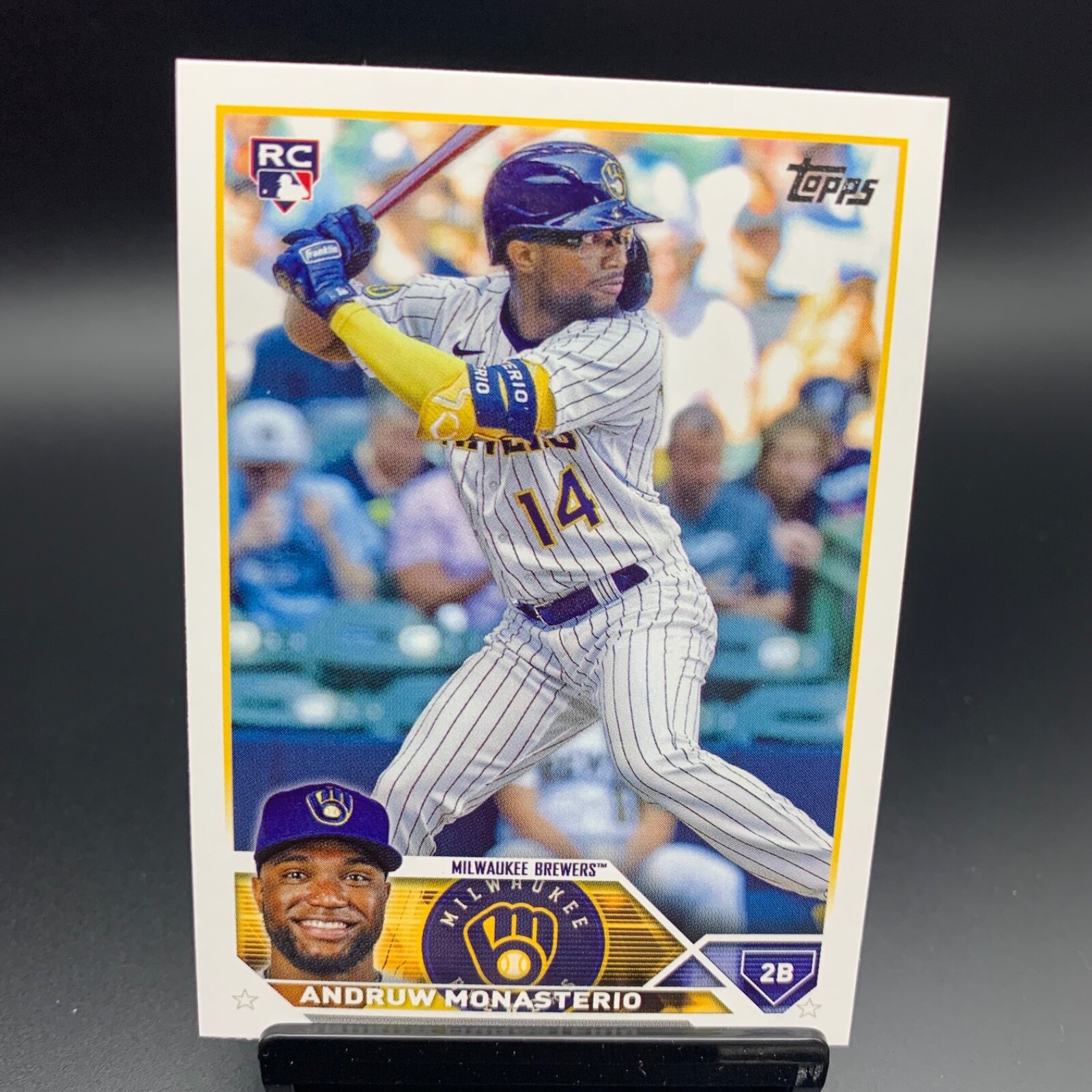 2023 Topps Update Baseball #74 Andrew Monasterio RC Milwaukee Brewers ...