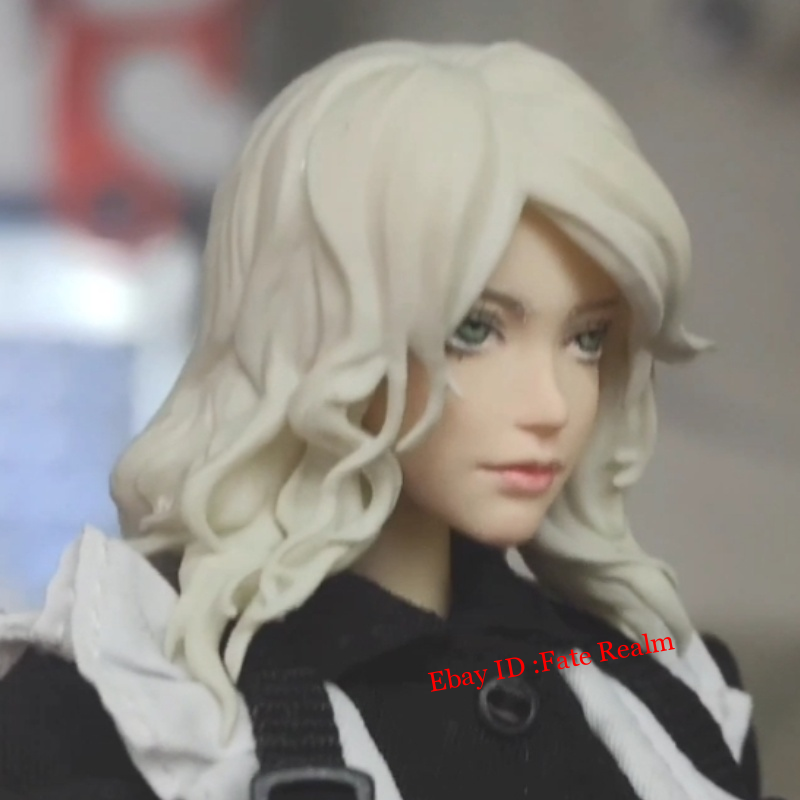 1/12 Maid Soldier Female Head Carving For 6" Romankey Figma SHF Figure ...