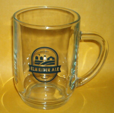 Rare ELM RIVER ALE - BEER MUG - PINT GLASS TUMBLER - Manitoba Craft ...