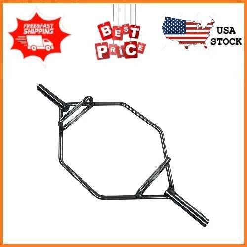 Olympic 2-Inch Hex Weight Lifting Trap Bar, 1000-Pound Capacity, Closed ...