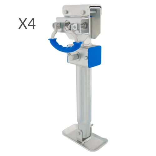 4X ARK Drop Down Corner Steadies 875KG STABILIZER LEGS 650mm FOR CAMPER ...