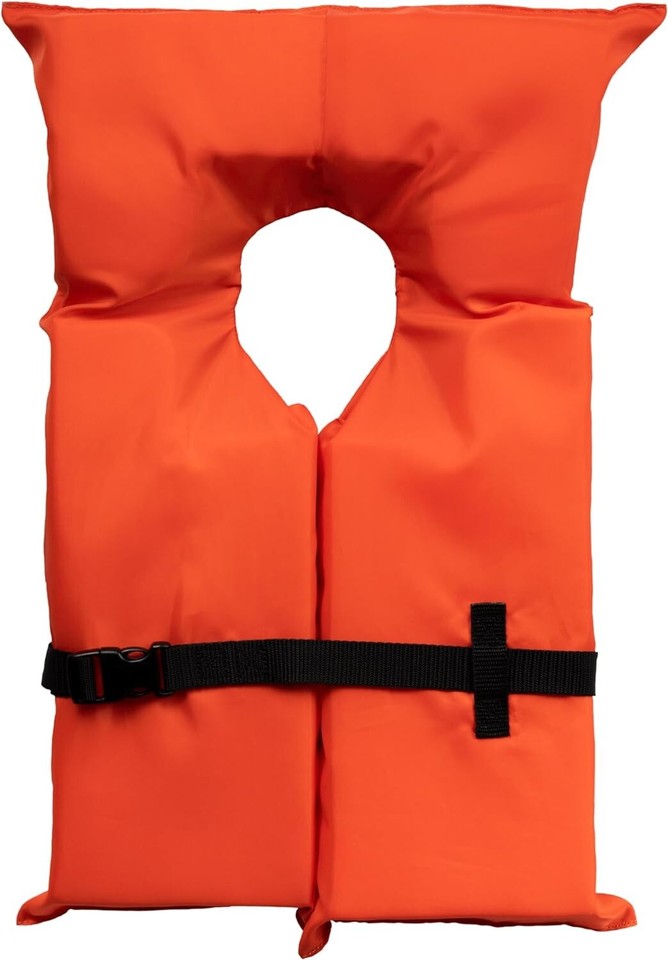 Bluestorm Type II Adult Universal Keyhole Life Jacket Vest PFD - USCG ...
