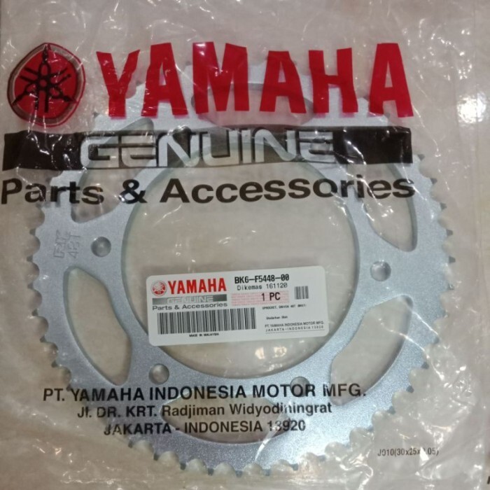 Genuine Parts Yamaha YZF R125 R15 V3 Drive Chain Gear Set Kit BK6–W001A ...