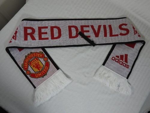 NEW 2015 Adidas MLS Manchester United Red Devils Scarf. 51.25" Length ...